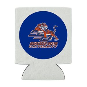 Savannah State University Primary Logo Can Cooler - Drink Sleeve Hugger Collapsible Insulator - Beverage Insulated Holder