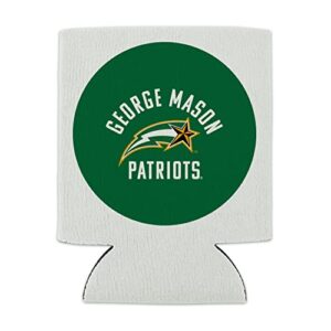 George Mason University Patriots Logo Can Cooler - Drink Sleeve Hugger Collapsible Insulator - Beverage Insulated Holder