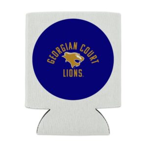 Georgian Court University Lions Logo Can Cooler - Drink Sleeve Hugger Collapsible Insulator - Beverage Insulated Holder