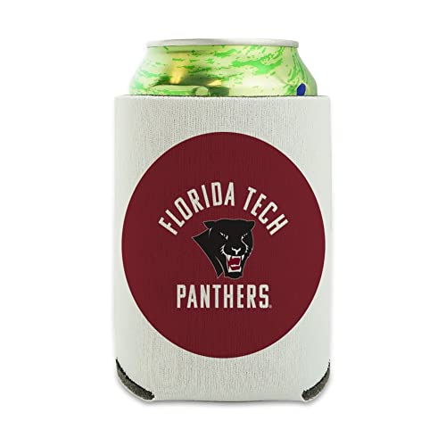 Florida Institute of Technology Panthers Logo Can Cooler - Drink Sleeve Hugger Collapsible Insulator - Beverage Insulated Holder