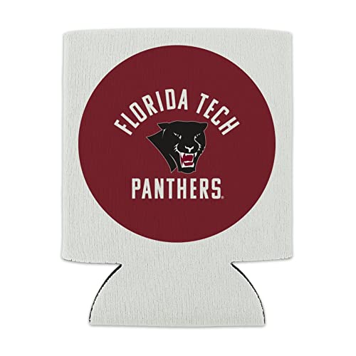 Florida Institute of Technology Panthers Logo Can Cooler - Drink Sleeve Hugger Collapsible Insulator - Beverage Insulated Holder