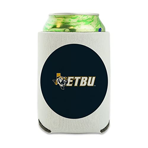 East Texas Baptist University Tigers Logo Can Cooler - Drink Sleeve Hugger Collapsible Insulator - Beverage Insulated Holder