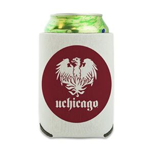 University of Chicago Primary Logo Can Cooler - Drink Sleeve Hugger Collapsible Insulator - Beverage Insulated Holder