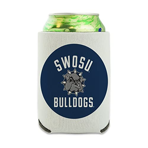 Southwestern Oklahoma State University Bulldogs Logo Can Cooler - Drink Sleeve Hugger Collapsible Insulator - Beverage Insulated Holder