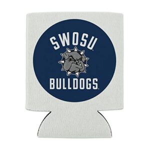 Southwestern Oklahoma State University Bulldogs Logo Can Cooler - Drink Sleeve Hugger Collapsible Insulator - Beverage Insulated Holder