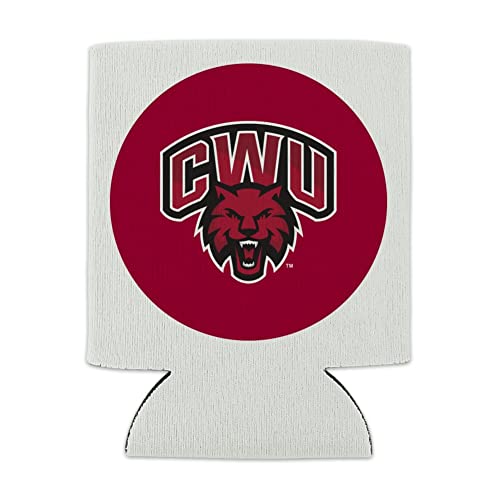 Central Washington University Primary Logo Can Cooler - Drink Sleeve Hugger Collapsible Insulator - Beverage Insulated Holder