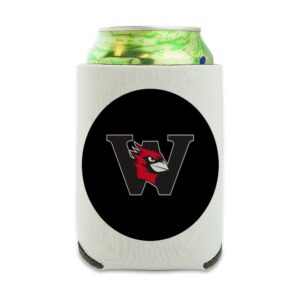 Wesleyan University Secondary Logo Can Cooler - Drink Sleeve Hugger Collapsible Insulator - Beverage Insulated Holder