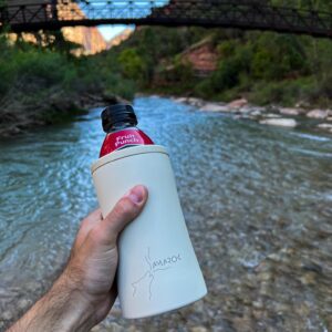 The Amarok Bottle Cooler (Off White, fits All 20oz Bottles and More)