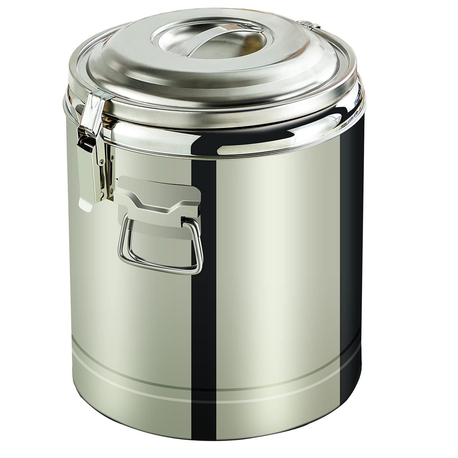 ORPAGU Stainless Steel Insulated Barrel，Insulated Milk Tea Bucket Insulation and Cold Tea Water Milk Soup Coffee Stainless Steel Beverage Dispenser LYWY (Color : Silver, Size : 60L)