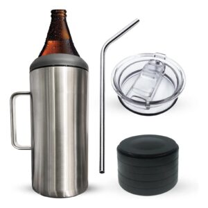 kohyum cooler, 40oz vacuum insulated mug and bottle cooler double wall can holder insulator