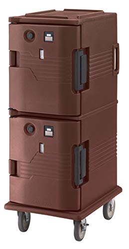 Cambro UPCH800131 Ultra Camcart with Heated Doors 110V Dark Brown Case of 1