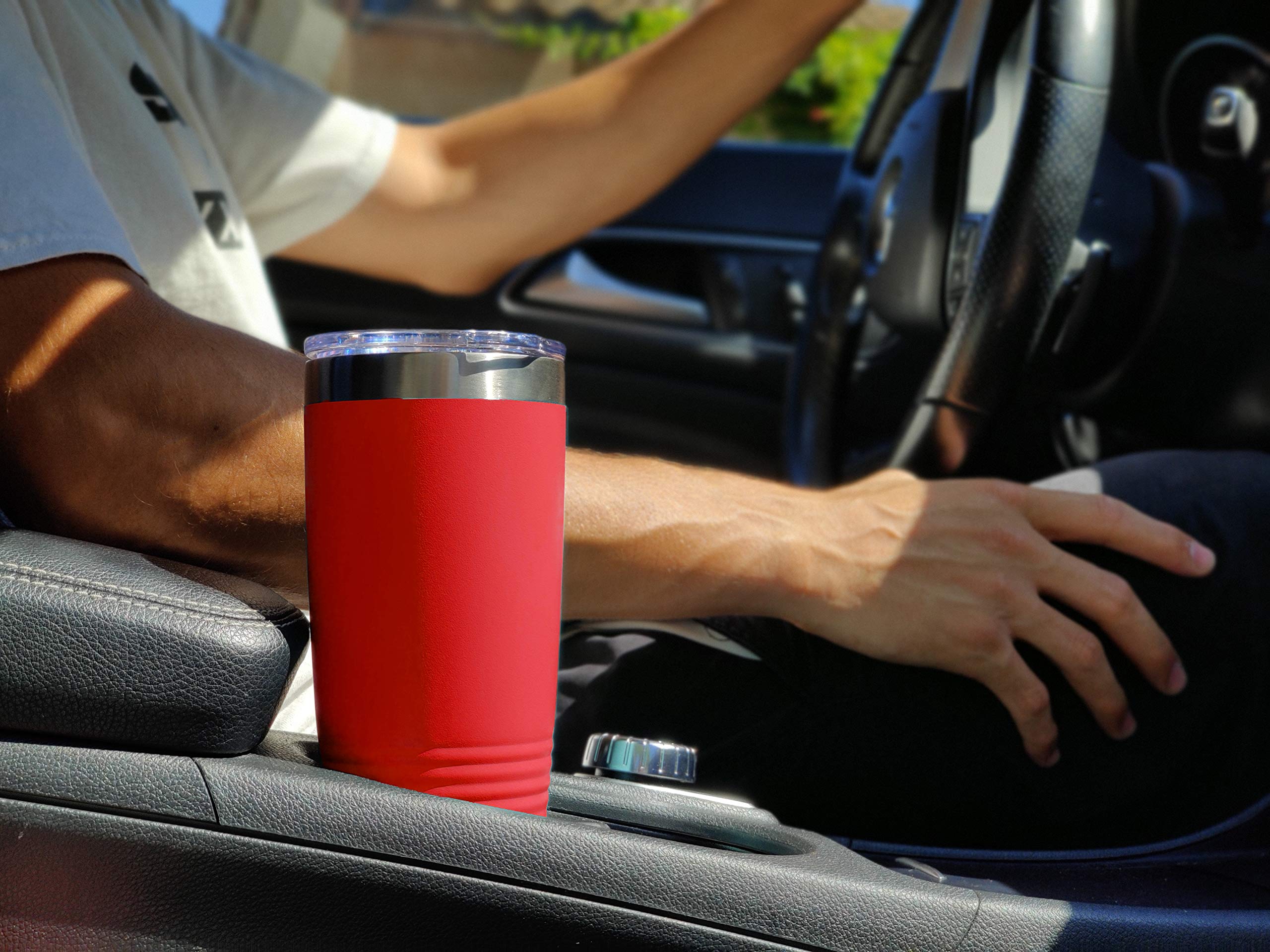 LaserGram 20oz Vacuum Insulated Tumbler Mug, PA Physician Assistant, Personalized Engraving Included (Red)