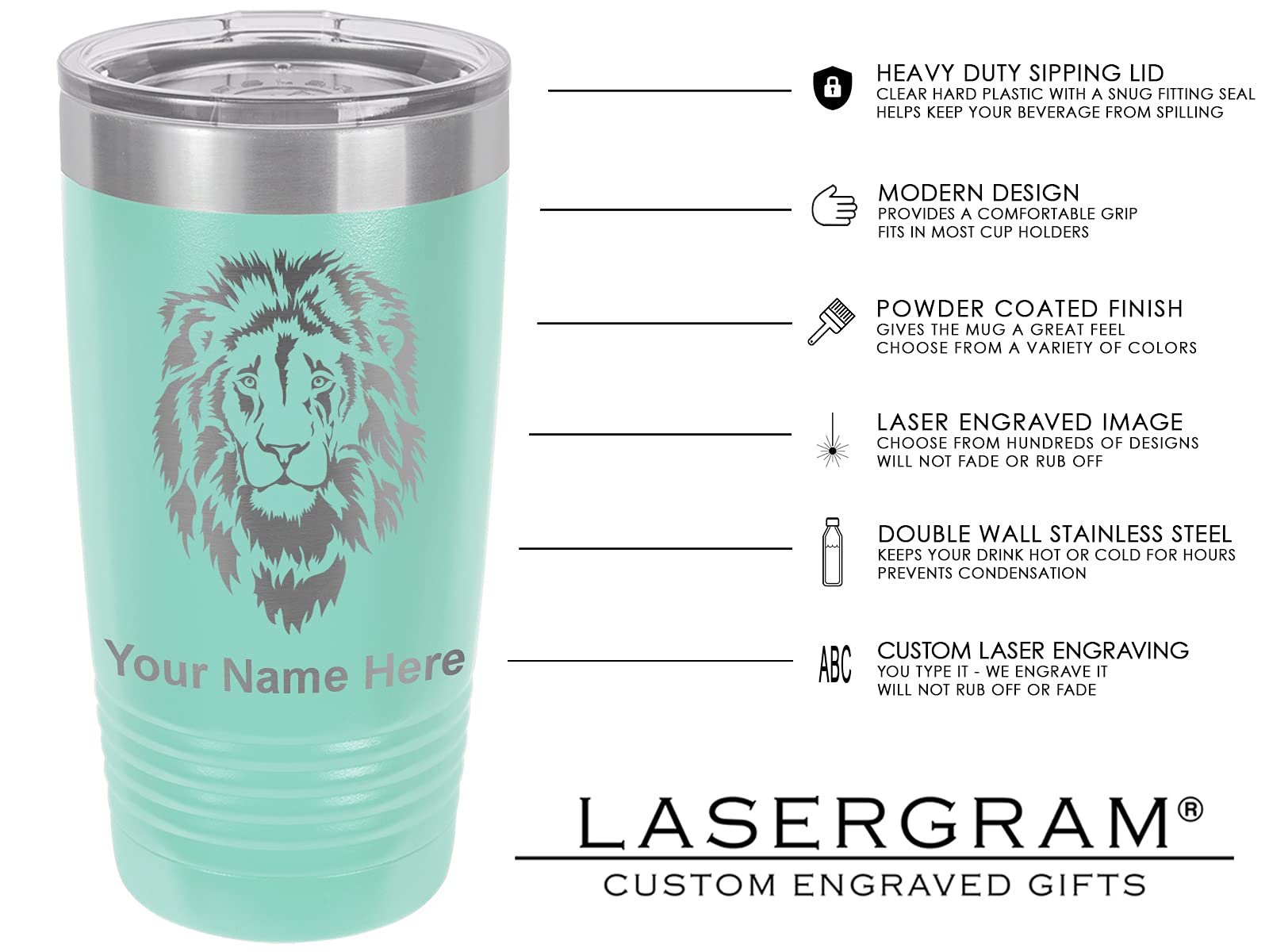 LaserGram 20oz Vacuum Insulated Tumbler Mug, FNP Family Nurse Practitioner, Personalized Engraving Included (Teal)