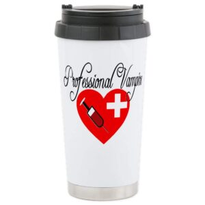 cafepress professional vampire travel mug stainless steel travel mug, insulated 20 oz. coffee tumbler