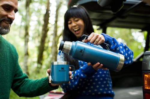 Stanley Classic Vacuum Insulated Wide Mouth Bottle - Hammertone Lake - BPA-Free 18/8 Stainless Steel Thermos for Cold & Hot Beverages - 1.5 QT