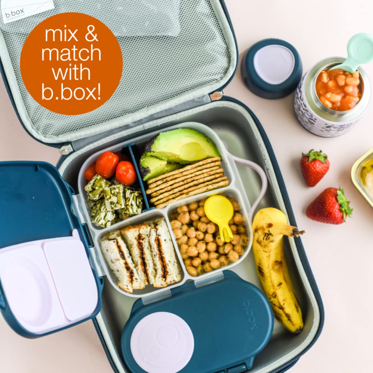 Friendly Fox Insulated Baby Lunch Box 210 ml Stainless Steel Blue