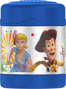 thermos funtainer 10 ounce stainless steel kids food jar, toy story 4