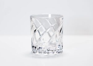 christopher walton the twisted. handmade bourbon rocks glass, 8.5oz, set of 2 in gift box