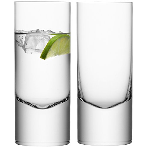 LSA International Boris Highball Clear x 2, 12.1 fl oz/H6.5in, set of 2