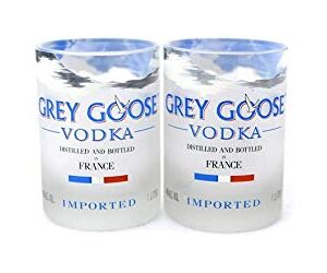 Grey Goose Vodka Rocks Glasses Set of 2 Great Gift Interior Design