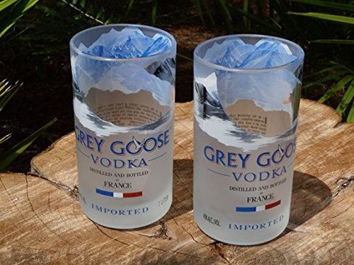 Grey Goose Vodka Rocks Glasses Set of 2 Great Gift Interior Design