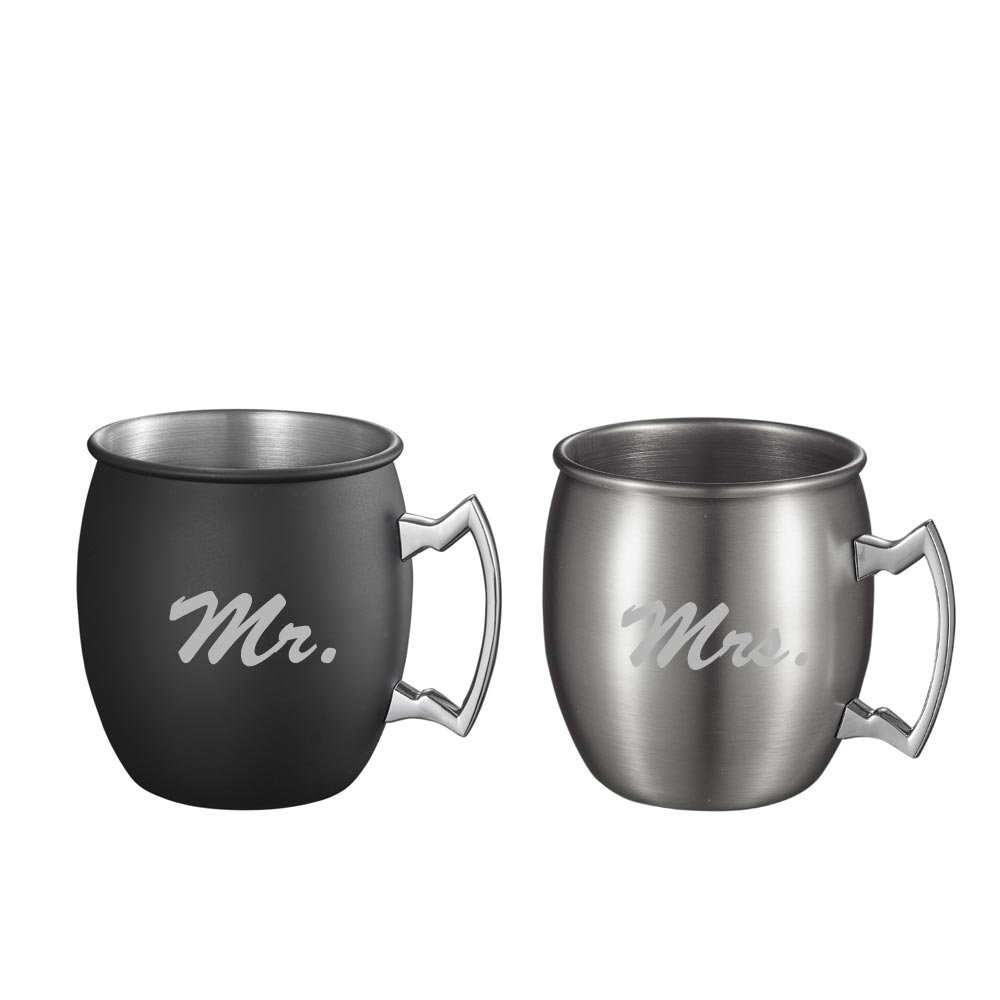 Visol Mr. and Mrs. Moscow Mule Mug Set