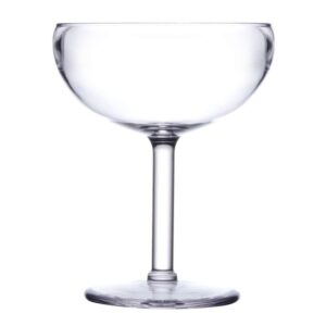 yanco sm-16-mg stemware margarita glass, 16 oz capacity, 4.75" diameter, 6.5" height, plastic, clear color, pack of 24