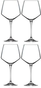 rcr cristalleria italiana aria collection 4 piece crystal glass set (fusion martini (7.75 oz))