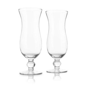 Final Touch Hurricane Cocktail Glasses, Set of 2 (GG5302)