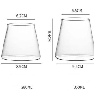 RYUHYF Fujiyama glasses, Japanese water glasses, water glasses, whisky glasses, beer glasses, breakfast milk glasses, juice glasses, beverage glasses, tea cups,set of 1 (Medium size-350ml)