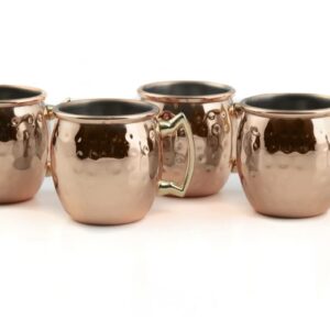 4 Piece Copper Mini Moscow Mule Mug Shot Glasses