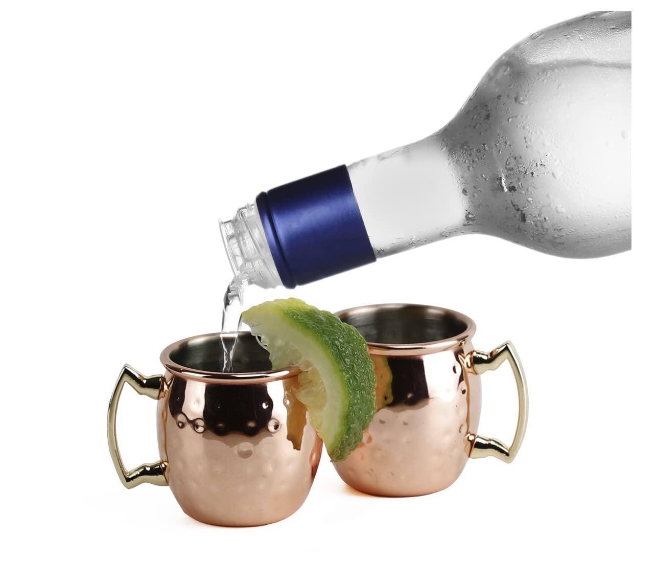 4 Piece Copper Mini Moscow Mule Mug Shot Glasses