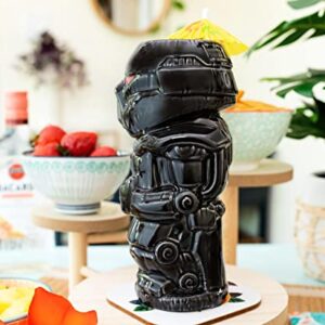 Geeki Tikis Star Wars: The Mandalorian Dark Trooper Ceramic Mug | Holds 18 Ounce