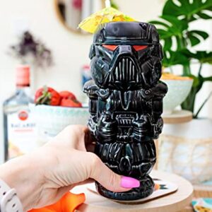 Geeki Tikis Star Wars: The Mandalorian Dark Trooper Ceramic Mug | Holds 18 Ounce