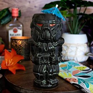 Geeki Tikis Star Wars: The Mandalorian Dark Trooper Ceramic Mug | Holds 18 Ounce