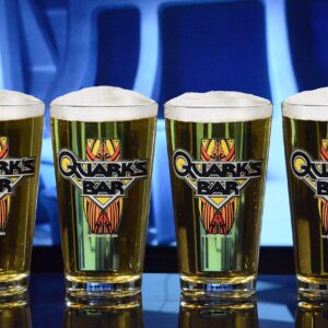 STAR TREK Quark's Bar Printed Pint Glass - Officially Licensed, Premium Quality, Handcrafted Glassware, 16 oz. Set of 4 Beer Glass - A Collectible Gift for Series Lovers, Birthdays & Special Occasions