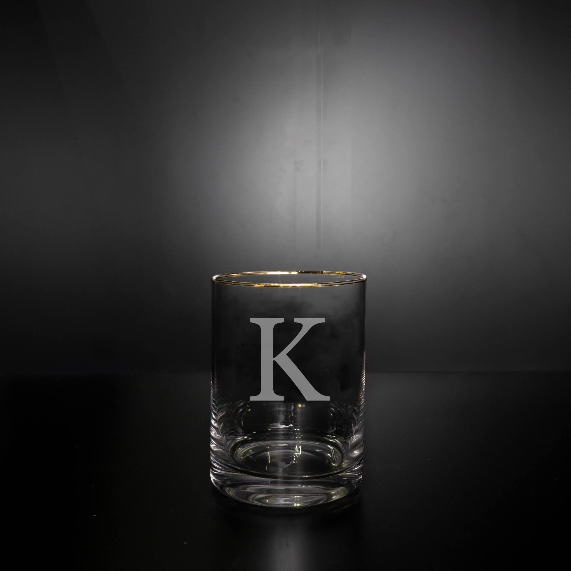 Gold Rim Whiskey Glass (K)