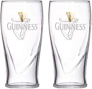 arc international 20 ounce guinness highball pub glasses - set of 2