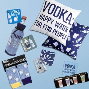 Pavilion Gift Company Vodka: Happy Water For Fun People-11 o 11 oz Rocks Glass, Blue