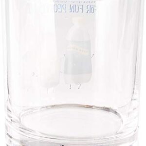 Pavilion Gift Company Vodka: Happy Water For Fun People-11 o 11 oz Rocks Glass, Blue