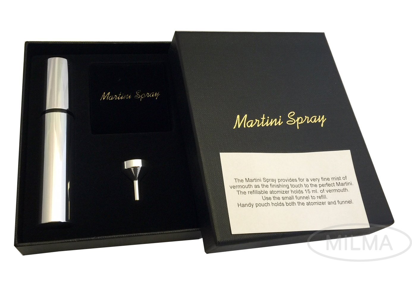 Franmara Martini Atomizer Gift Set, SS Martini Mister, Dry Martini Vermouth Spray Sprayer