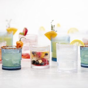 Fortessa NoHo Collection Set of 4 Cocktail Glass, 4 Count (Pack of 1), Pink