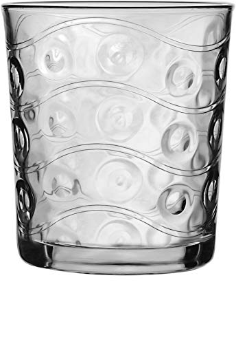 Circleware Cosmo Huge 12-Piece Glassware Set of Highball Tumbler Drinking Glasses and Whiskey Cups for Water, Beer, Juice, Ice Tea Beverages, 6-15.75 oz & 6-12.5 oz, Parade