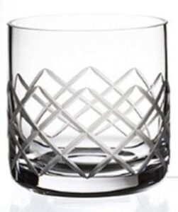 rona steelite diamond cut 12.25 oz. old fashioned glass