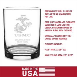 7.62 DESIGN Personalized USMC EGA 14 oz. Double Old Fashioned Glass