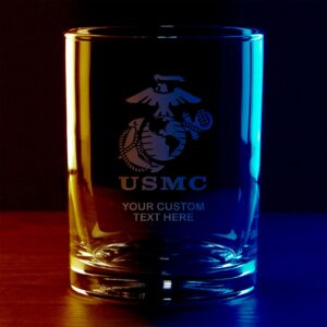 7.62 DESIGN Personalized USMC EGA 14 oz. Double Old Fashioned Glass