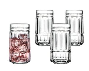 highball beverage glass cup wooster by godinger - set of four