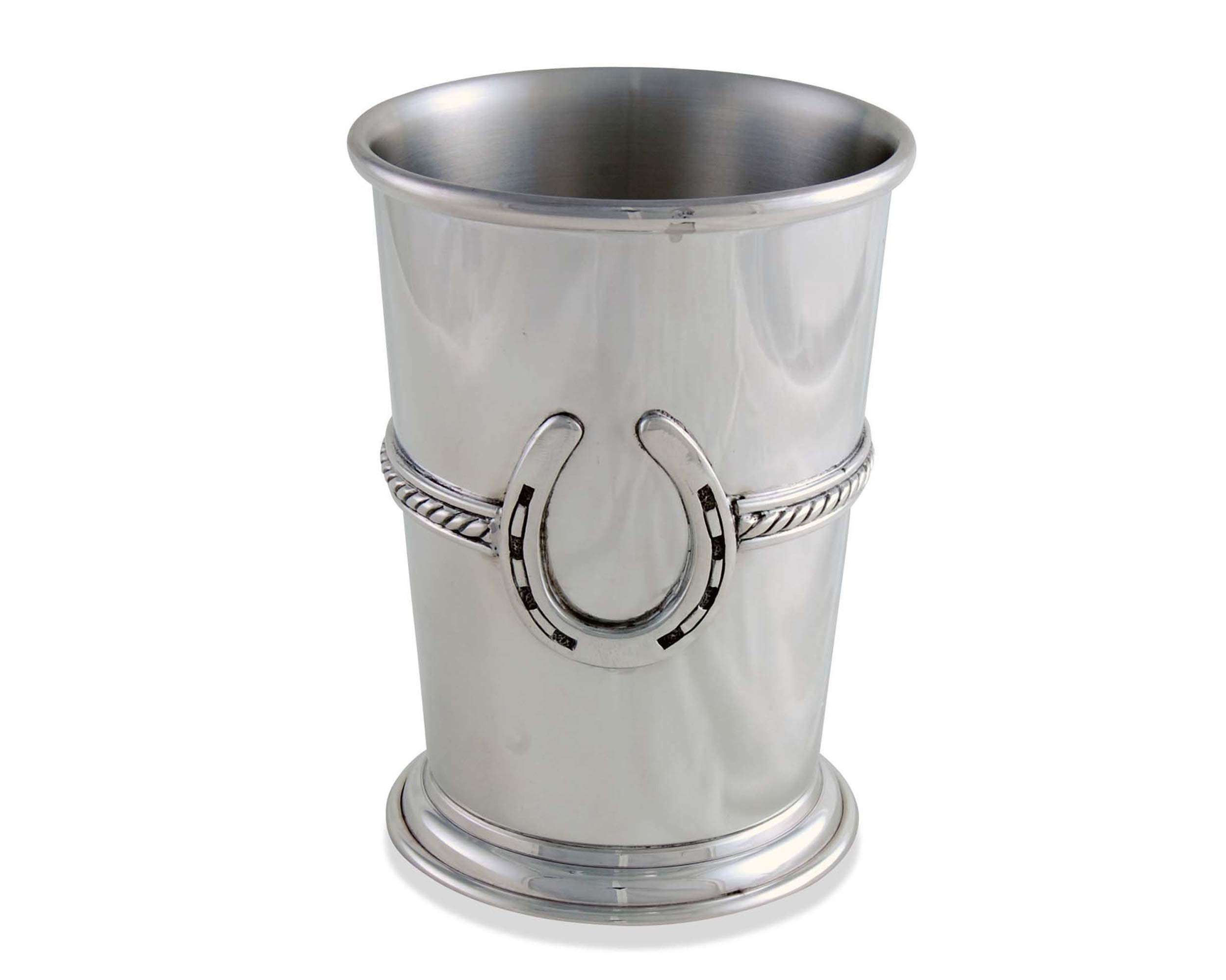 Vagabond House Pewter Horse Equestrian Julep Cup Heavy Solid 4.25 inch Tall