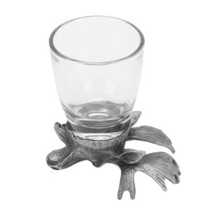 RXMORI Whiskey Glass, Old Fashioned Glasses, Deer Style Exquisite Stable Durable Metal Widely Used Cocktail Glass for Party Game Wedding