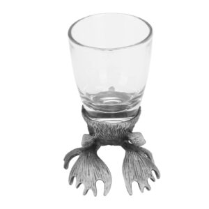 RXMORI Whiskey Glass, Old Fashioned Glasses, Deer Style Exquisite Stable Durable Metal Widely Used Cocktail Glass for Party Game Wedding